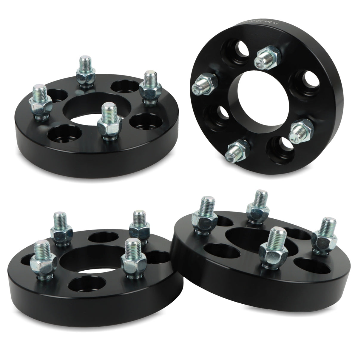POLARPRA 4PCS Wheel Spacers 1inch 4x4£¬1/2x20 Studs 62mm Hub Bore£¬wit