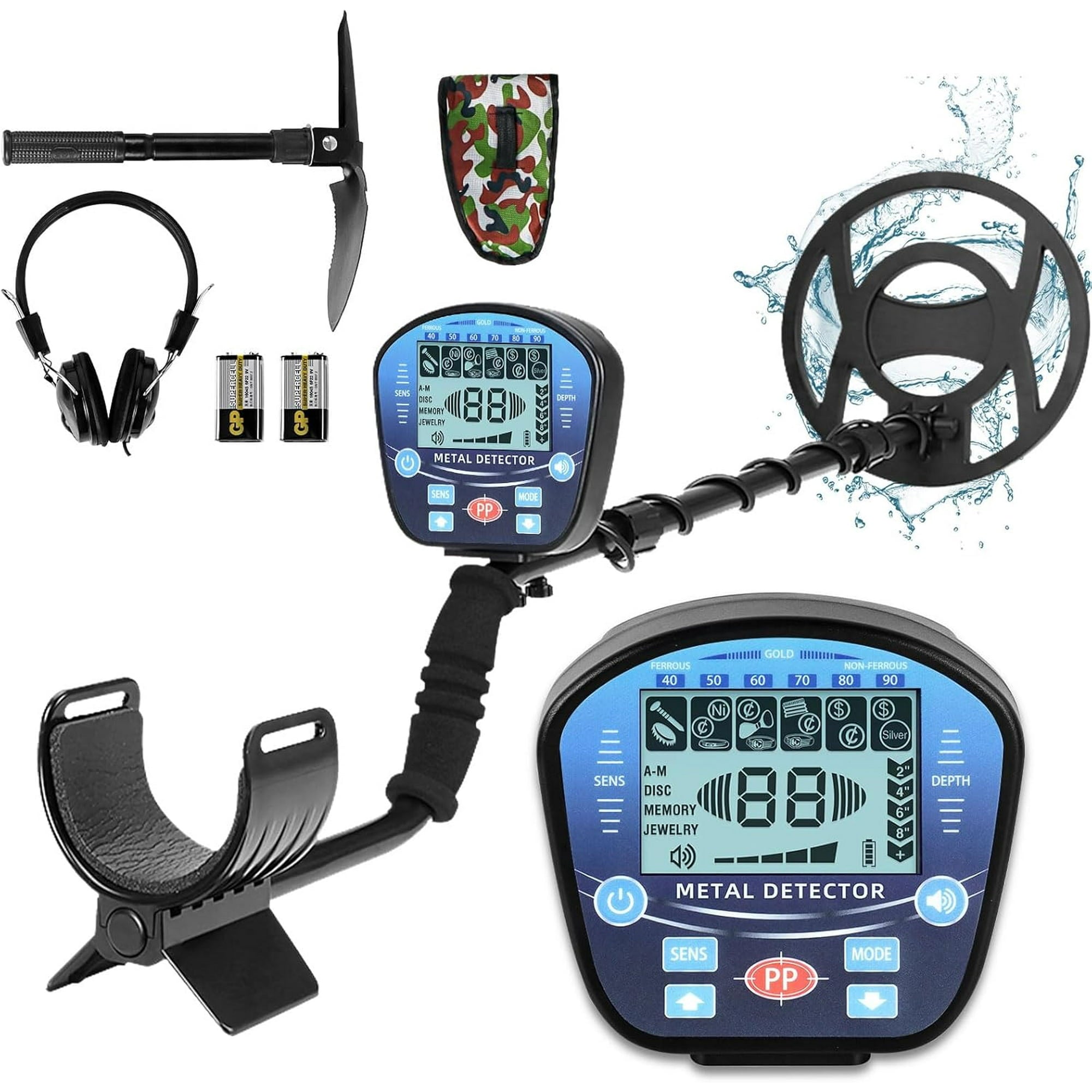 POLARPRA Waterproof Metal Detector for Adults Professional, Pinpoint M